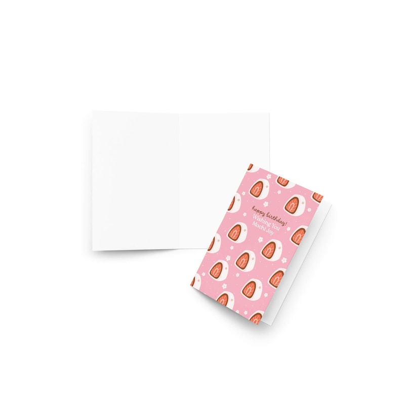 Mochi Birthday Card | Cute Pink Pun Funny Japanese Strawberry Daifuku ...