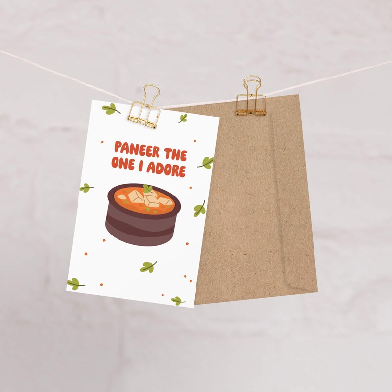 Paneer the One Indian Greeting Cards | Funny Desi South Asian Inspired ...