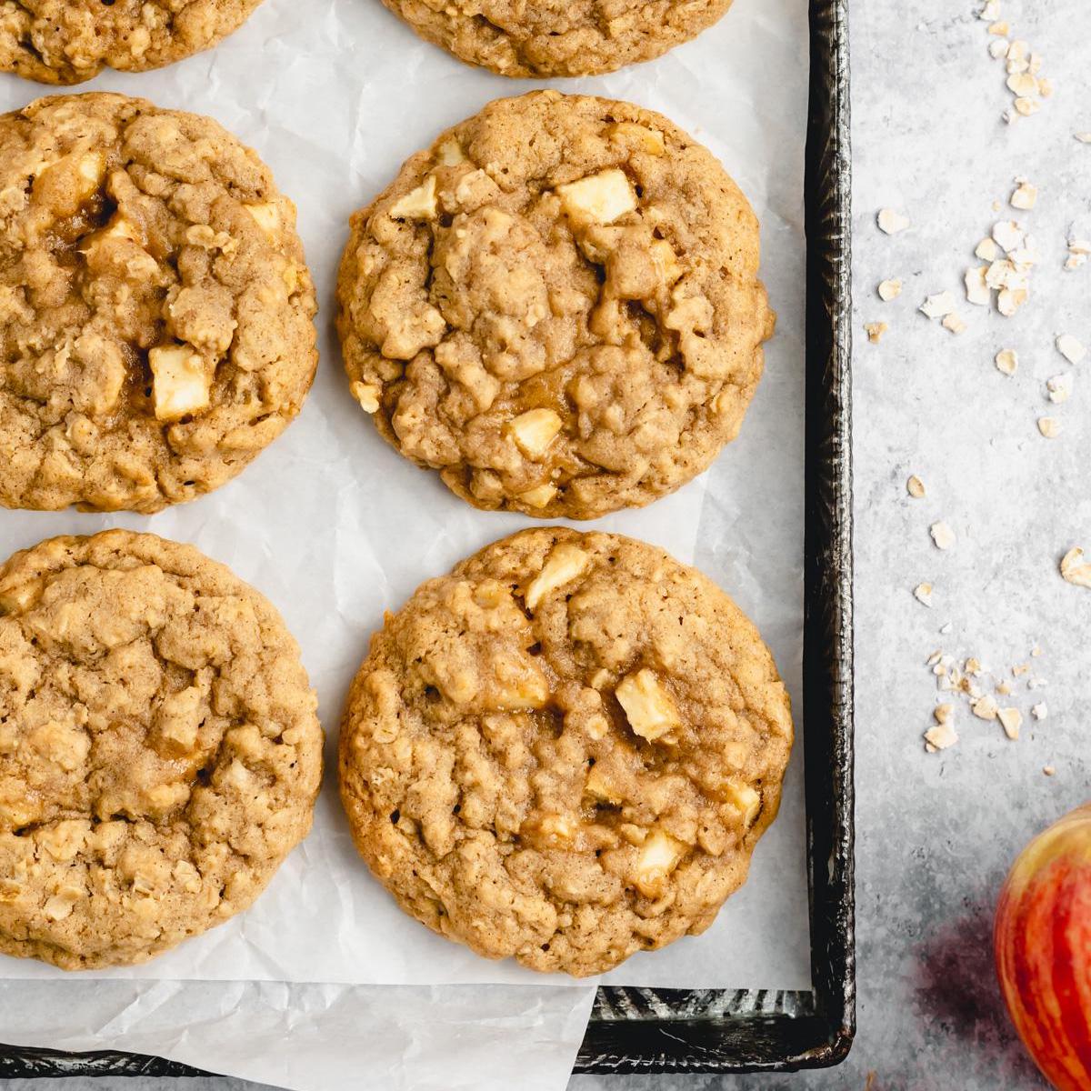 Apple Cinnamon Oatmeal Cookies Recipe | Printable PDF | Instant ...