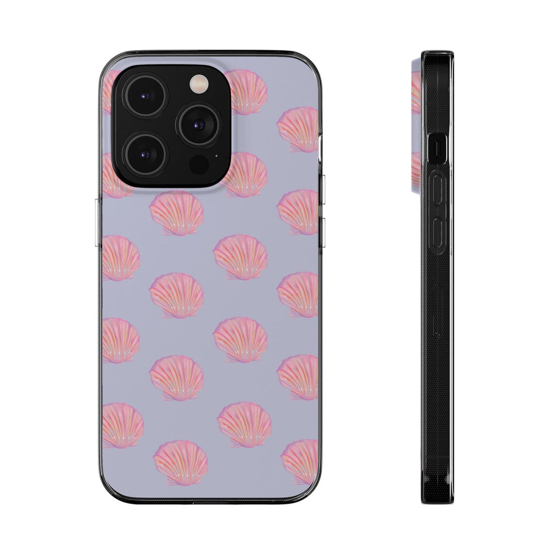 Shells Pattern Soft Phone Case - Periwinkle - Etsy