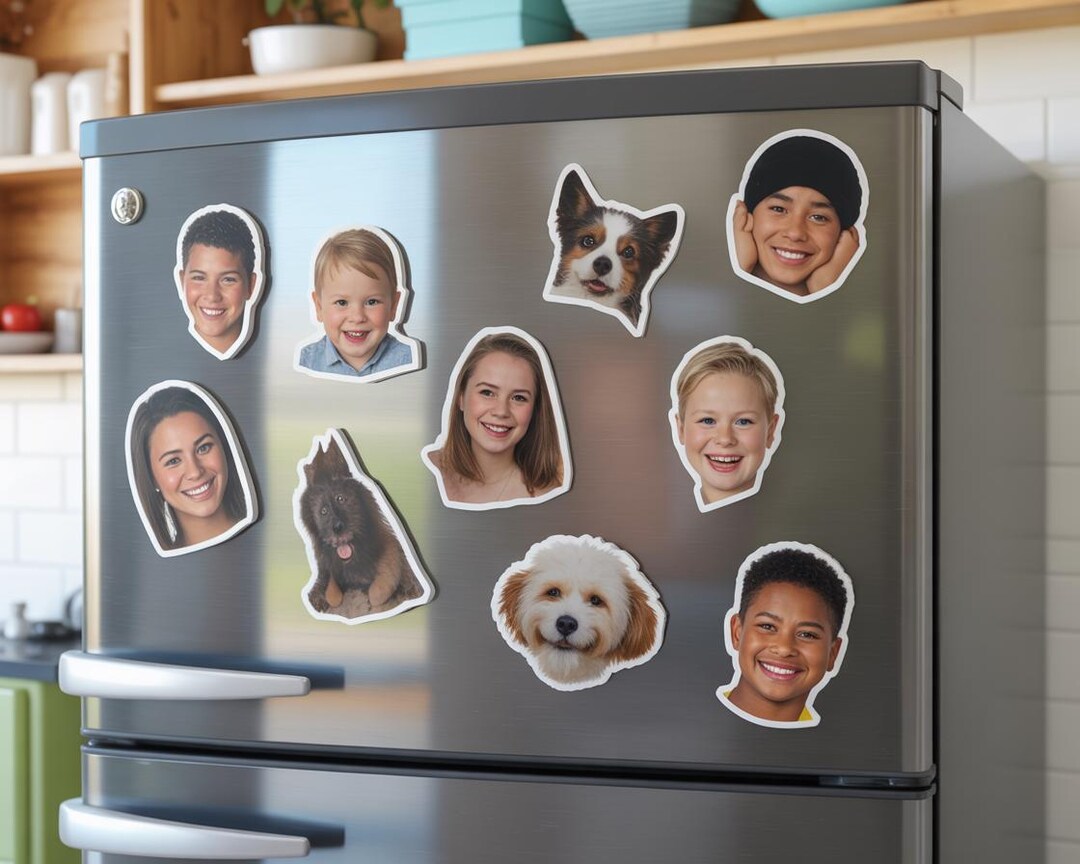 Custom Shaped Fridge Magnet, Photo Refrigerator Magnet, Cut Pet Magnet ...