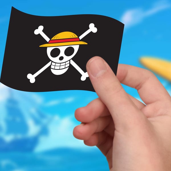 One Piece Straw Flag - Etsy