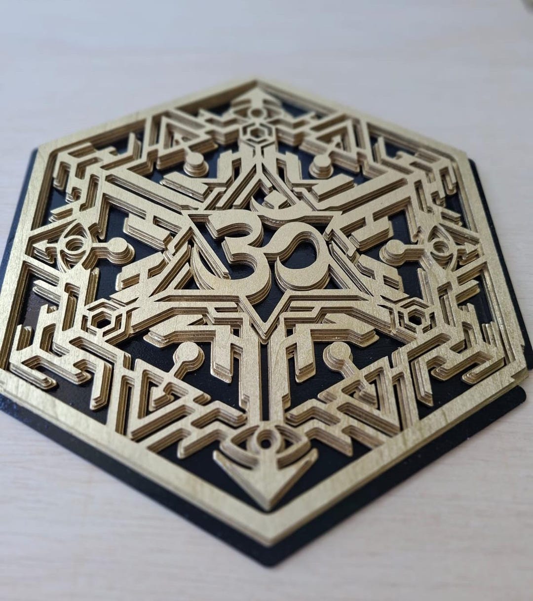 Ohm Symbol Secred Geometry 5 Layers - Etsy