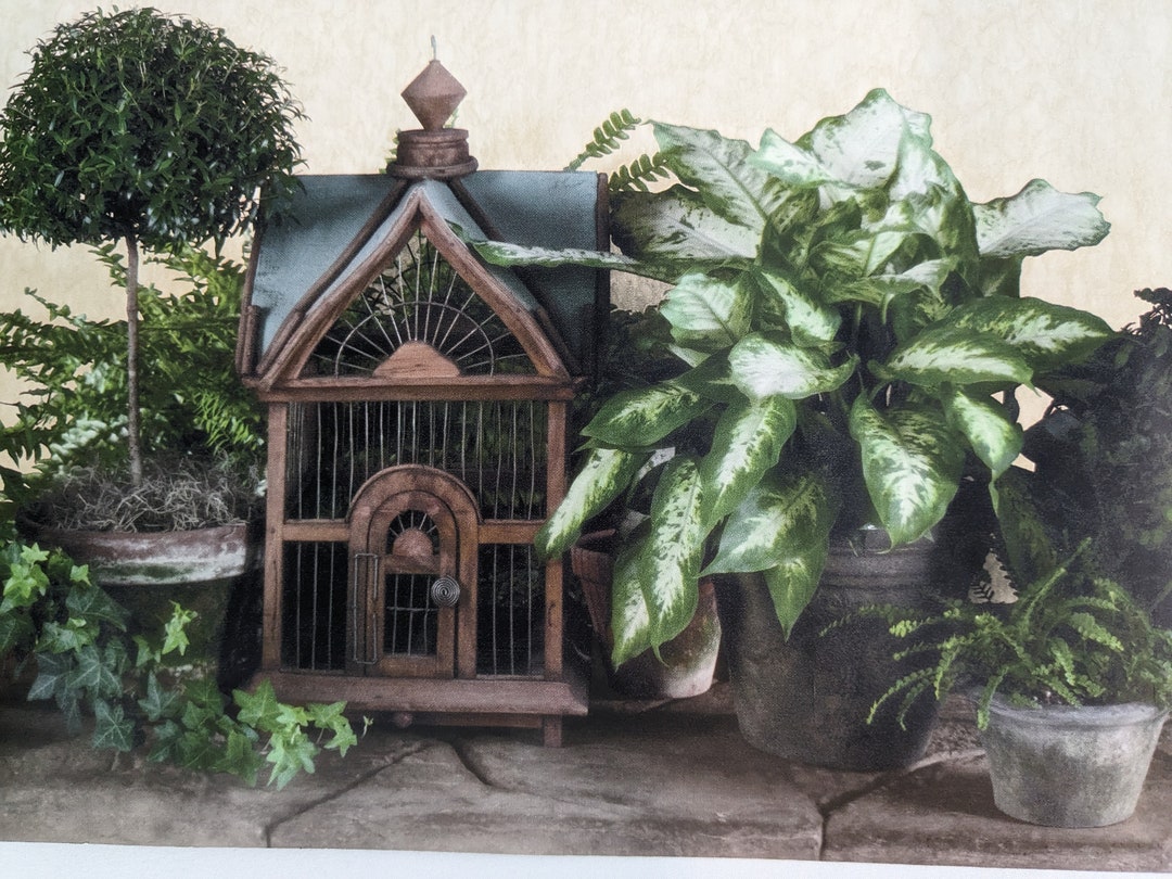 9 X 18 Yds Garden Birdhouse Wallpaper Border NOS Three Full Rolls and 1 ...