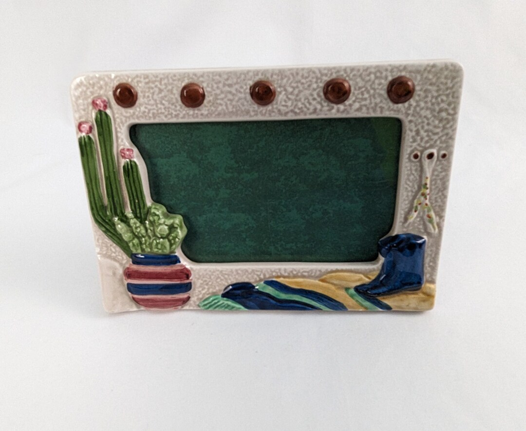 Cactus Plant Frame Southwestern Photo Holder Vintage Taiwan - Etsy