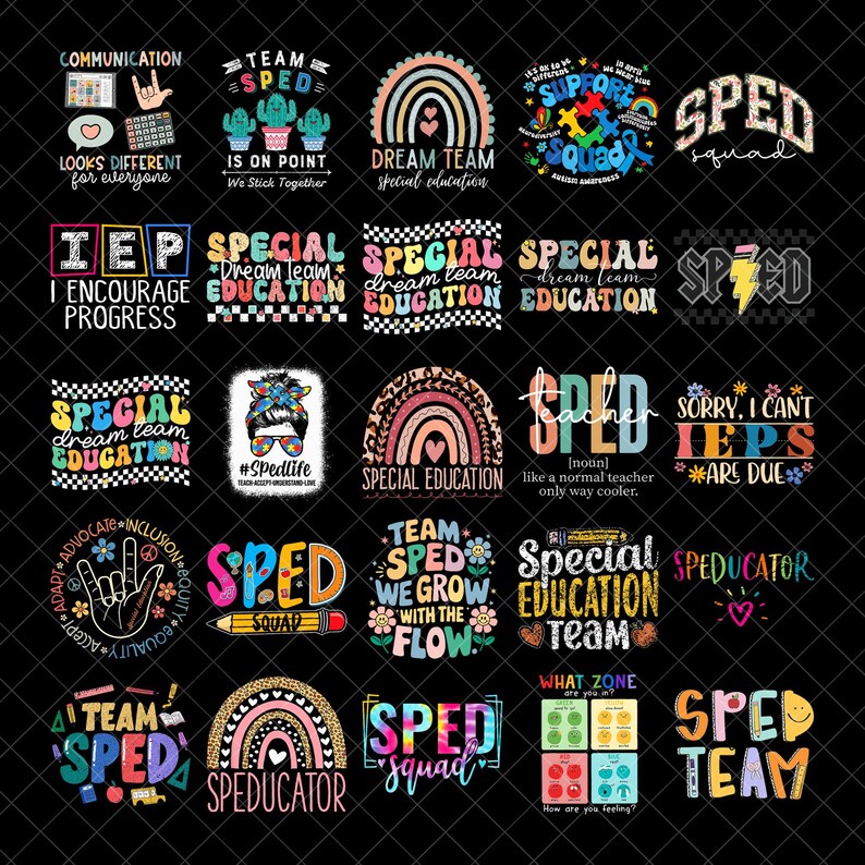SPED Teacher Png Bundle, Special Education Png, Your Words Matter Png ...