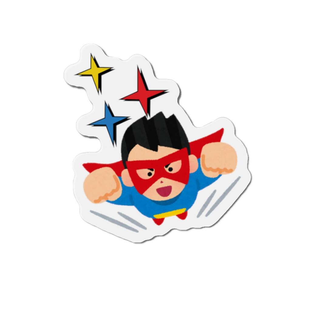 Superhero Die-cut Magnet, Comic Book Hero Fridge Magnet, Gift for Comic ...