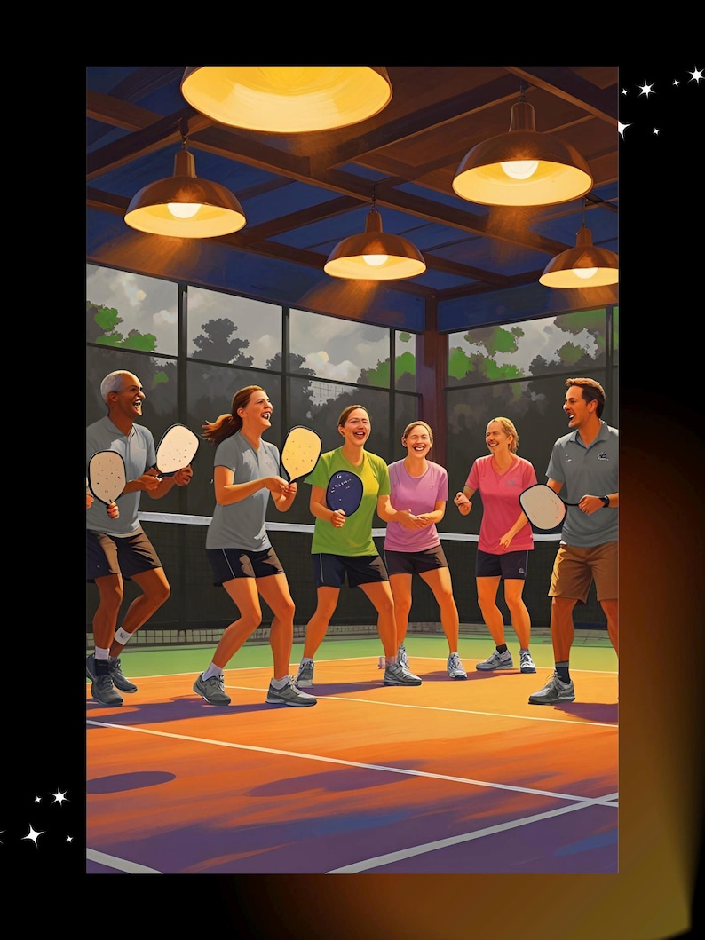 Printable Pickleball Wall Art, Sports Décor Bundle, Game Room Prints ...