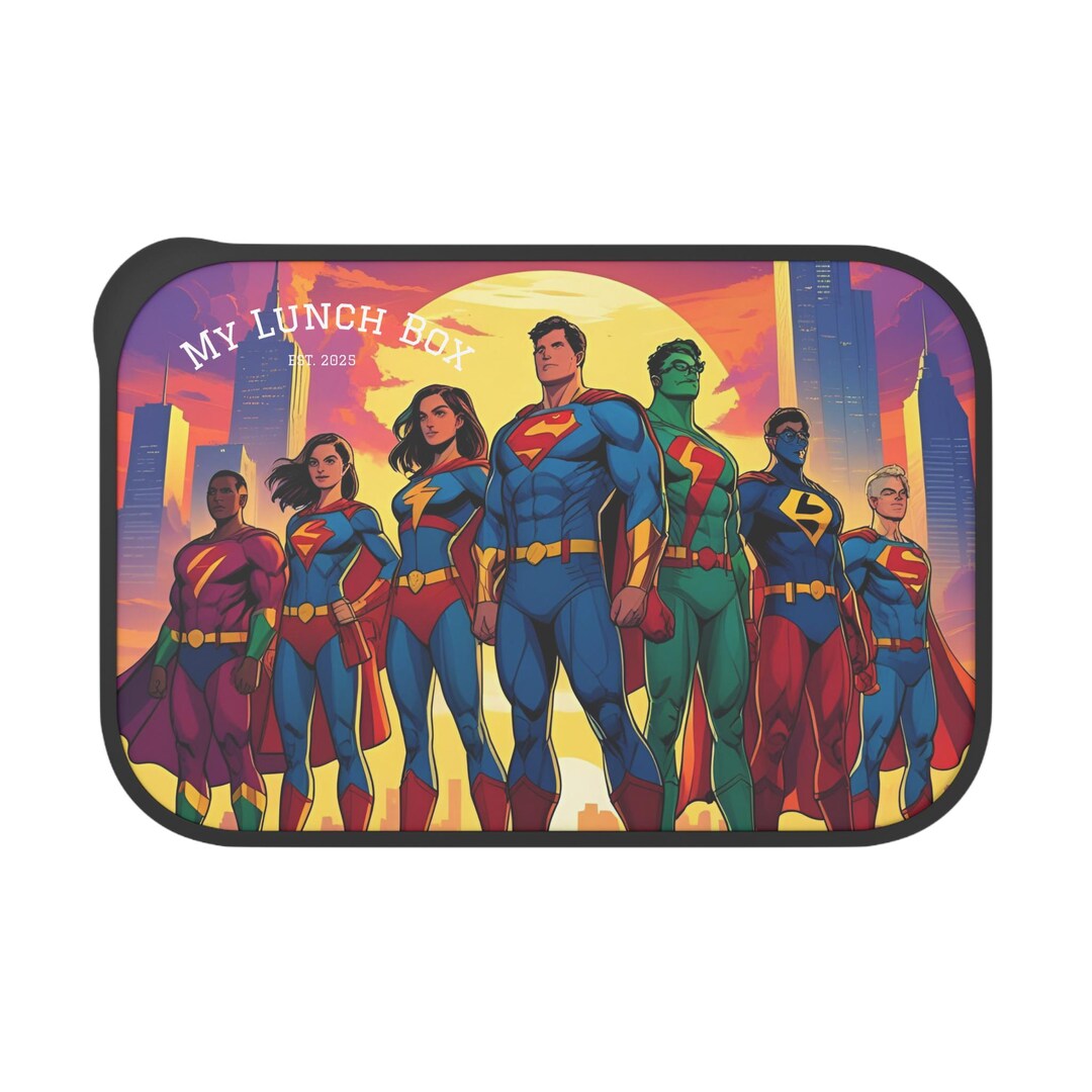 Superhero Bento Box Fun Snack Box, Kids Lunch Container for School Meal ...