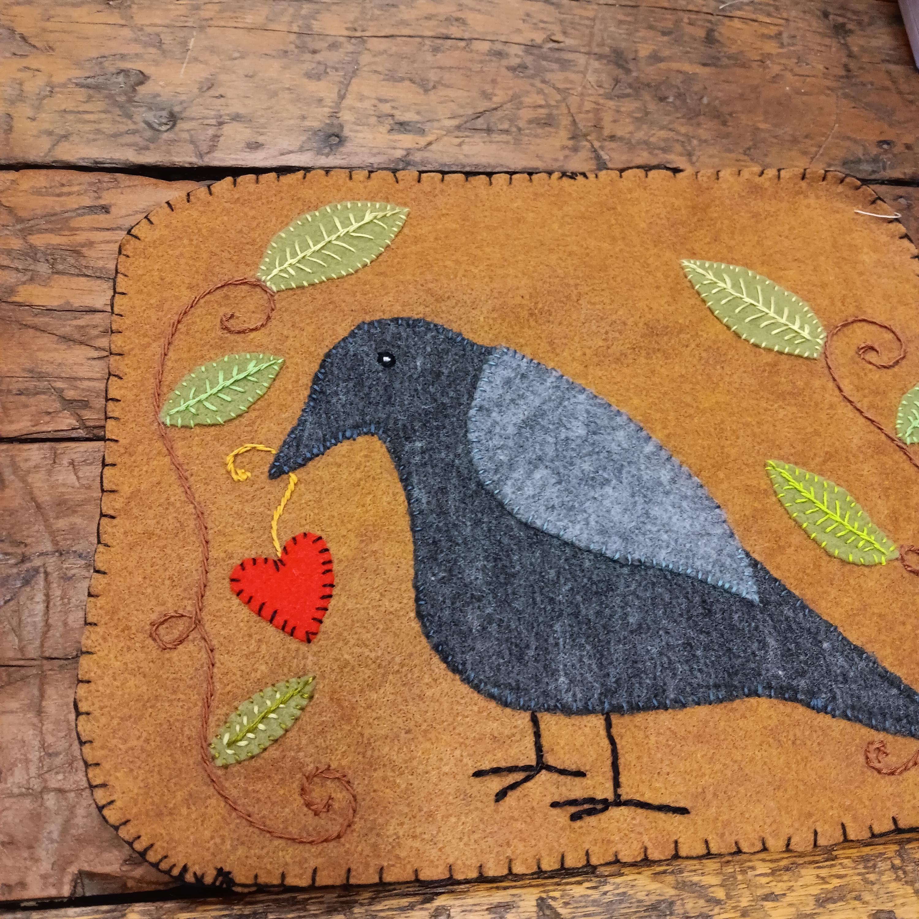 Handmade Felt Raven Runner - Etsy