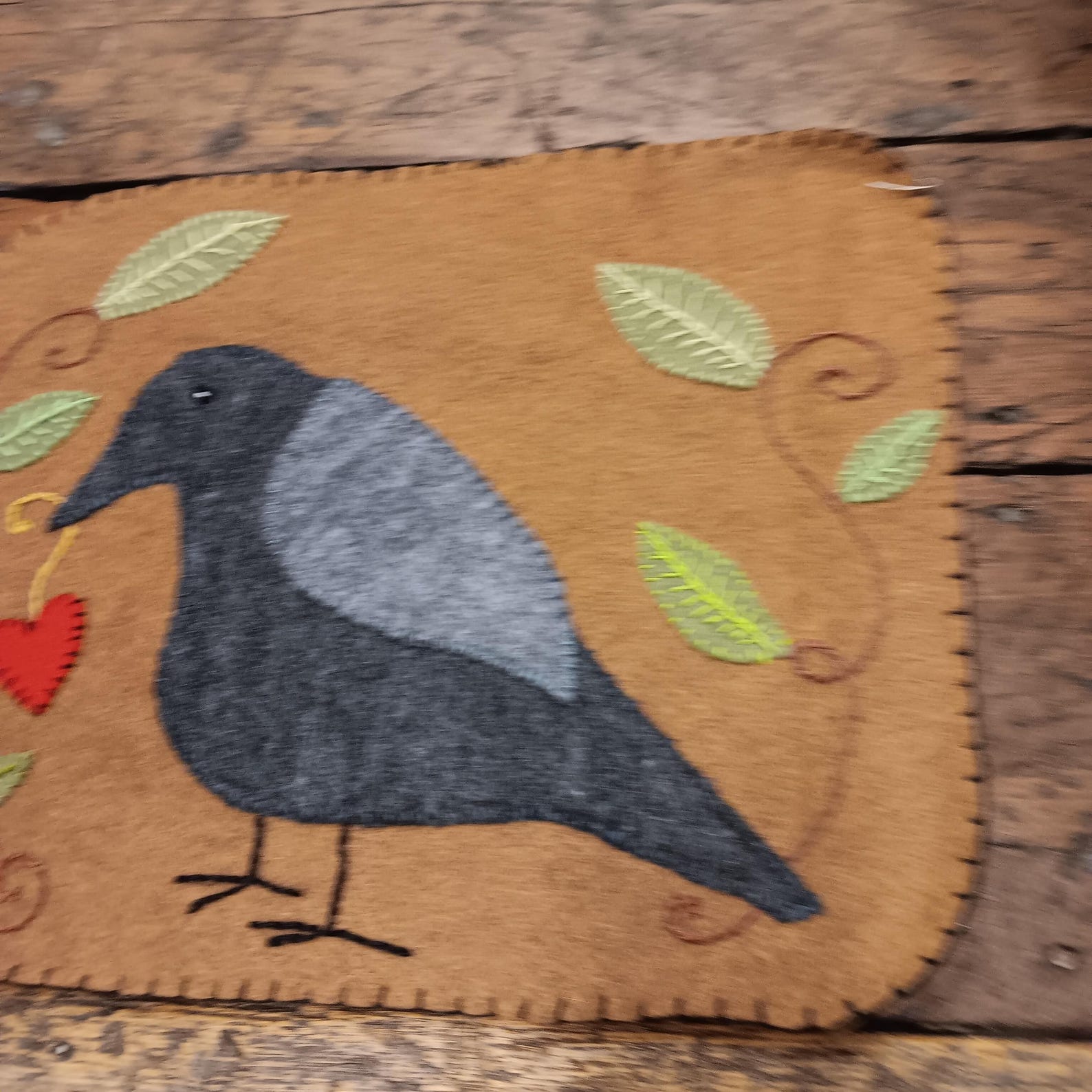 Handmade Felt Raven Runner - Etsy