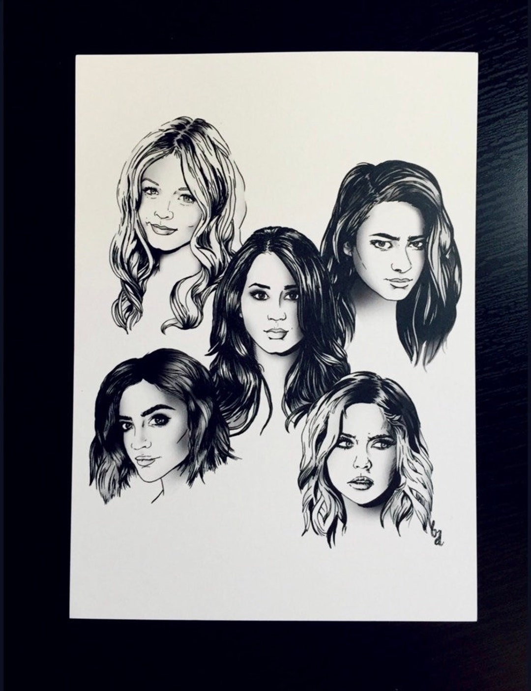 Pretty Little Liars 5x7 Print Drawing - Etsy