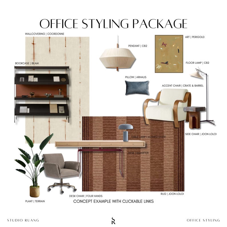 Custom Office Styling Package: Mood Board & Styling Guide (digital PDF ...