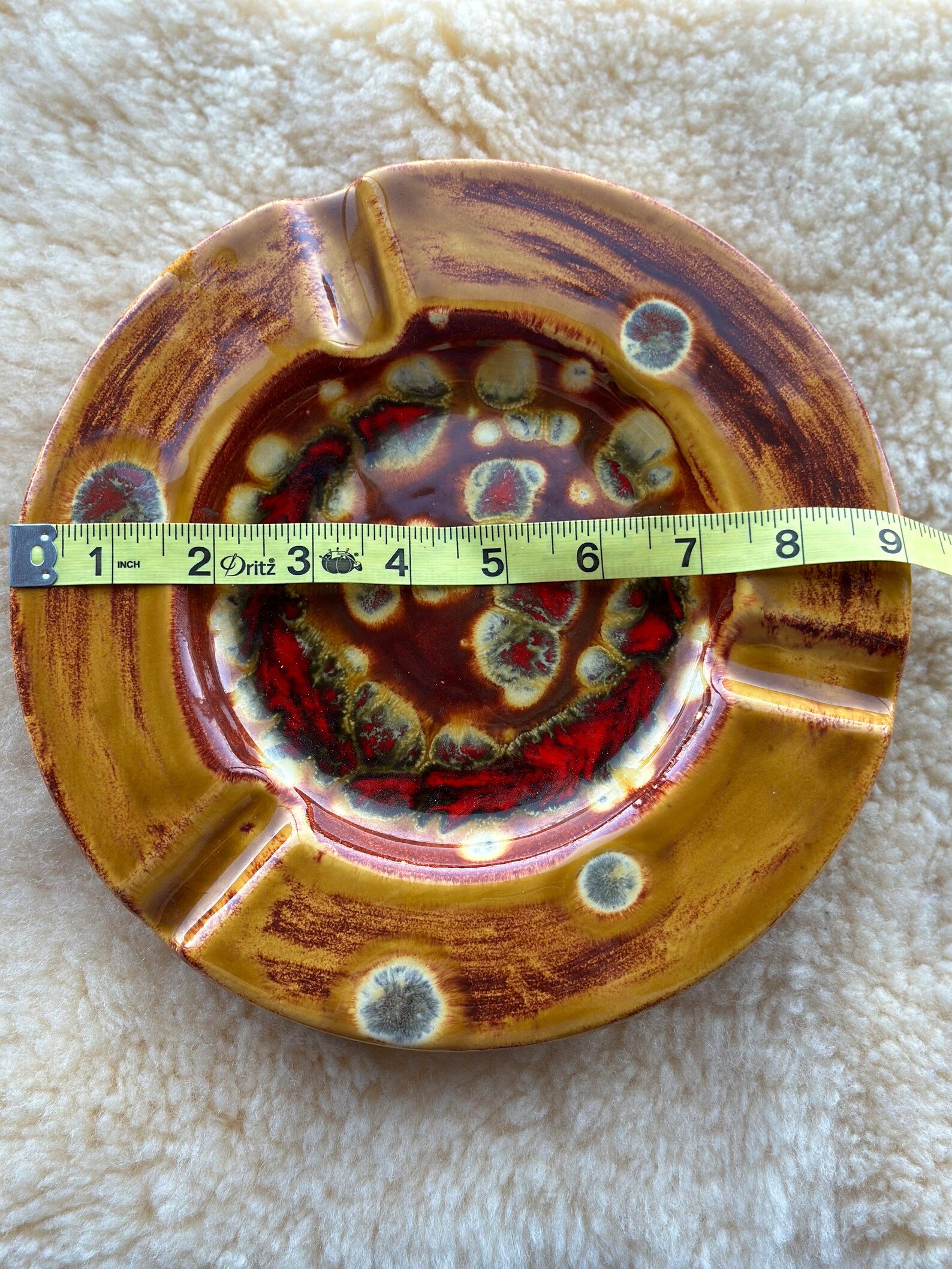 Vintage Ashtray Ceramic Pottery Handmade 70s Home Decor 1970s Mid ...