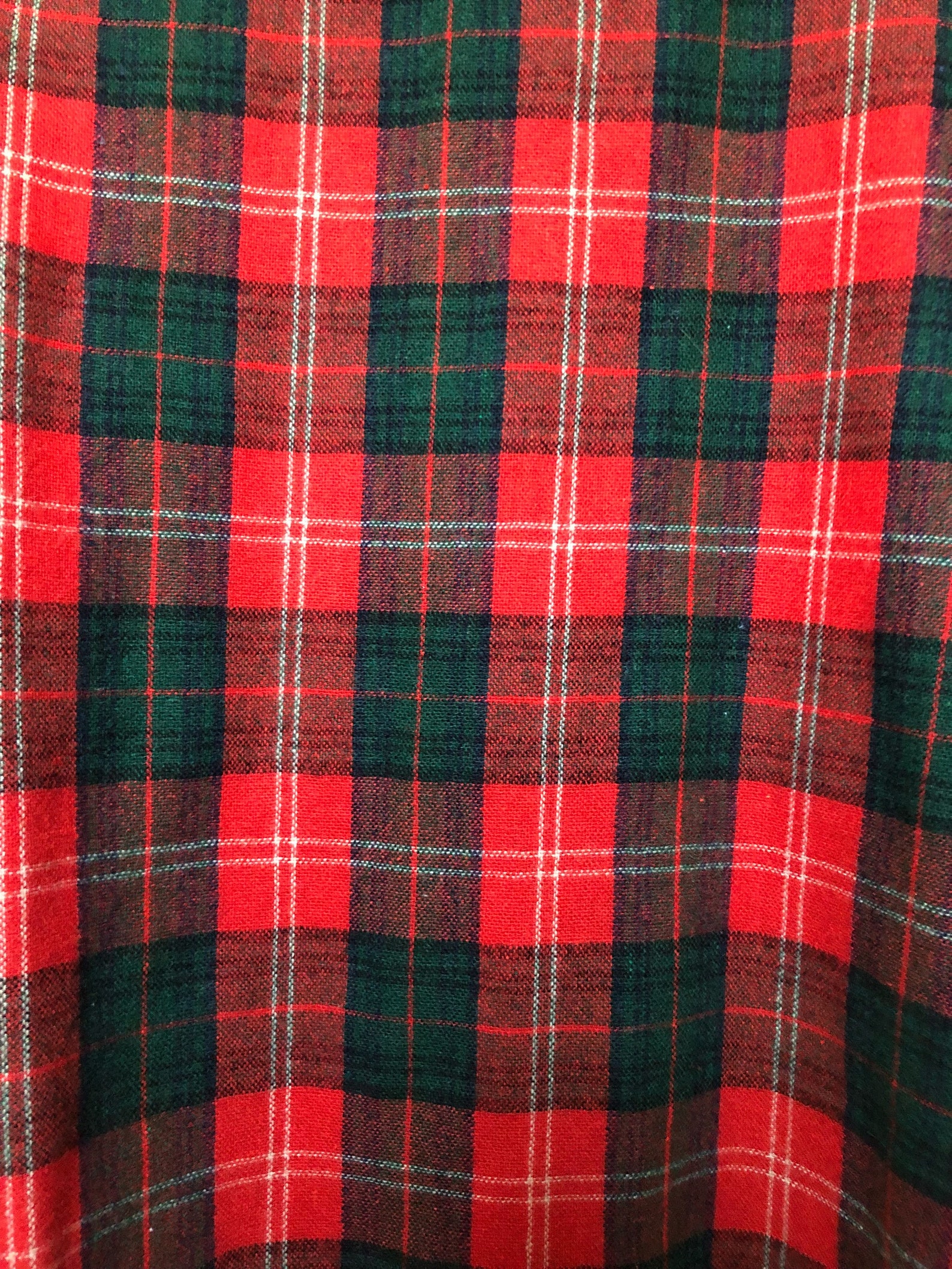 Vintage Green Red Plaid Flannel 90s 1990s Vtg Grunge Flannel | Etsy