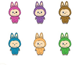 Labubu Designs Svg Png Bundle, Svg, Labubu Png Svg, Vector Digital File ...