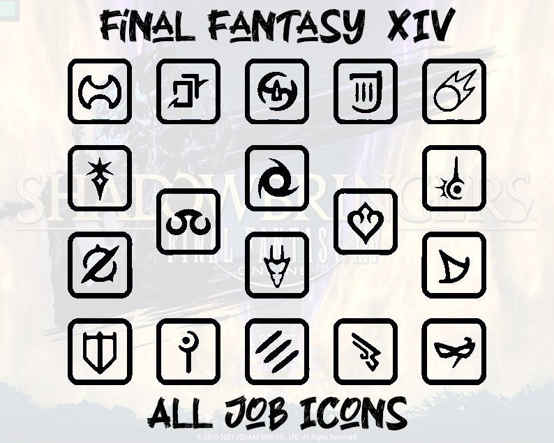 Final Fantasy 14 FFXIV Job Icon 4 INCH Vinyl Aufkleber - Etsy.de