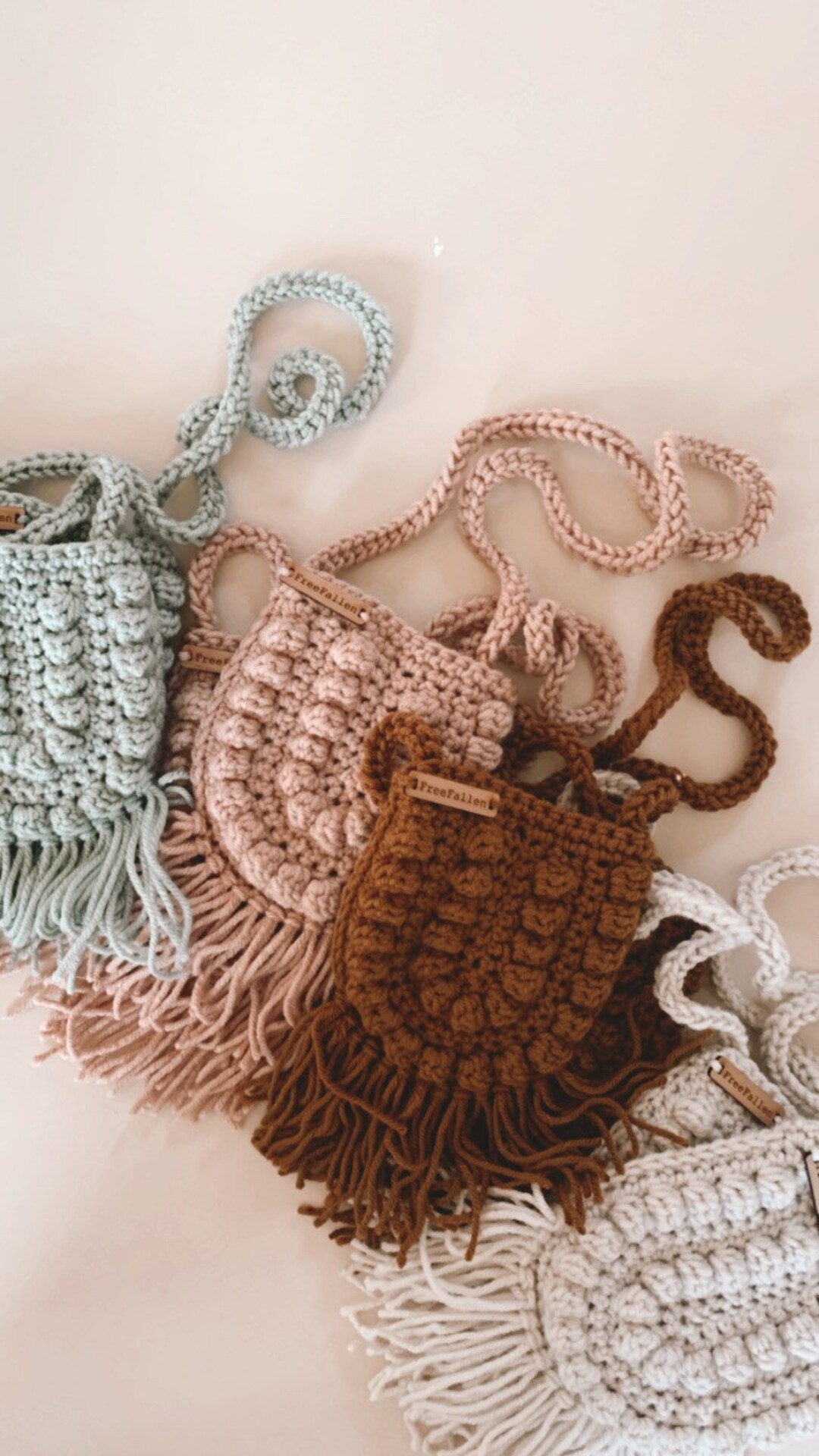 Crochet Boho Bobble Purse | Toddler Crossbody Bag - Etsy