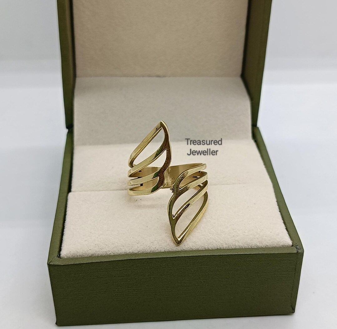 Angel Little Wing's Ring for Women's, Adjustable Ring, Gold Plated Ring ...
