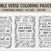Bible Verse Coloring Pages | Christian Printables Bundle ...