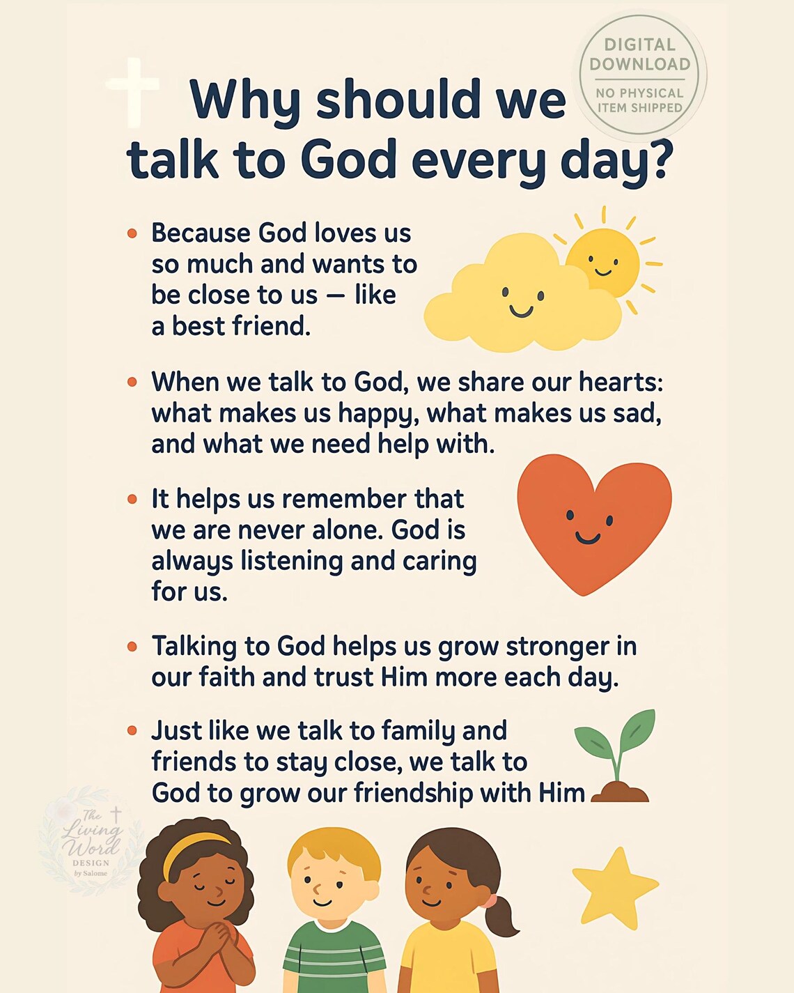 Why Talk to God Poster: Christian Bible Verse Art (digital Download) - Etsy