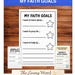 My Faith Goals Printable Worksheet | Personalized Name | Christian Goal ...