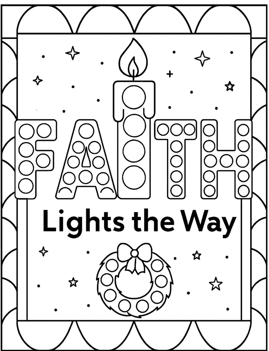 Faith Lights the Way Dot Marker Printable - Etsy
