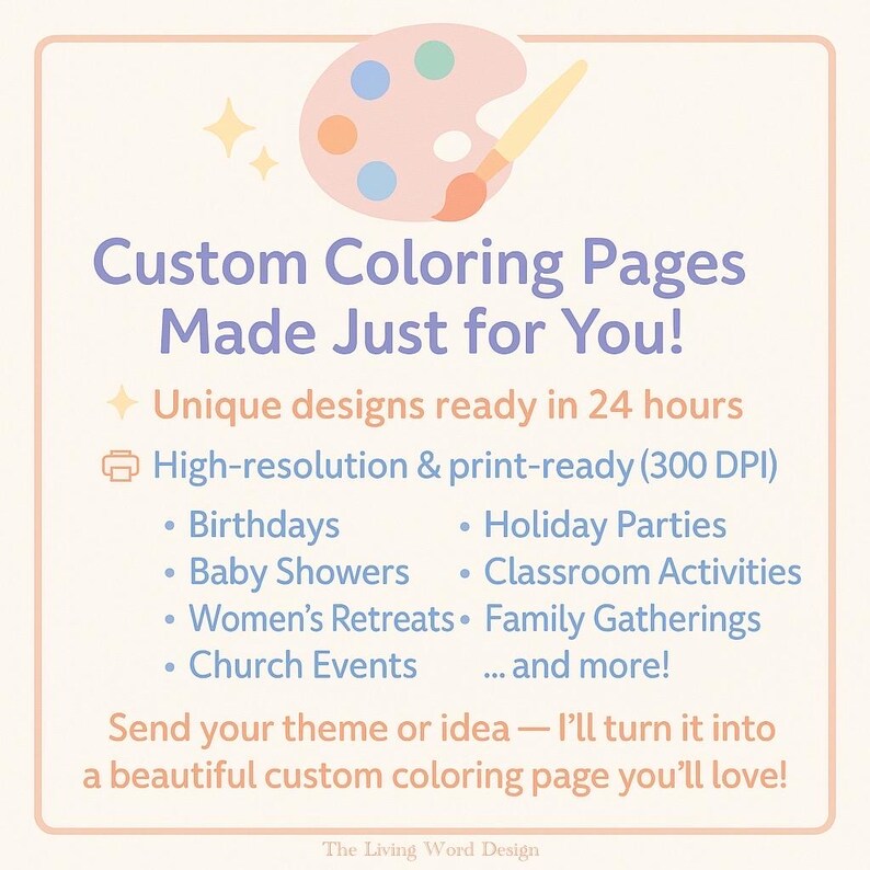 Custom Coloring Page | Christian Printable | Women’s Retreat Gift ...