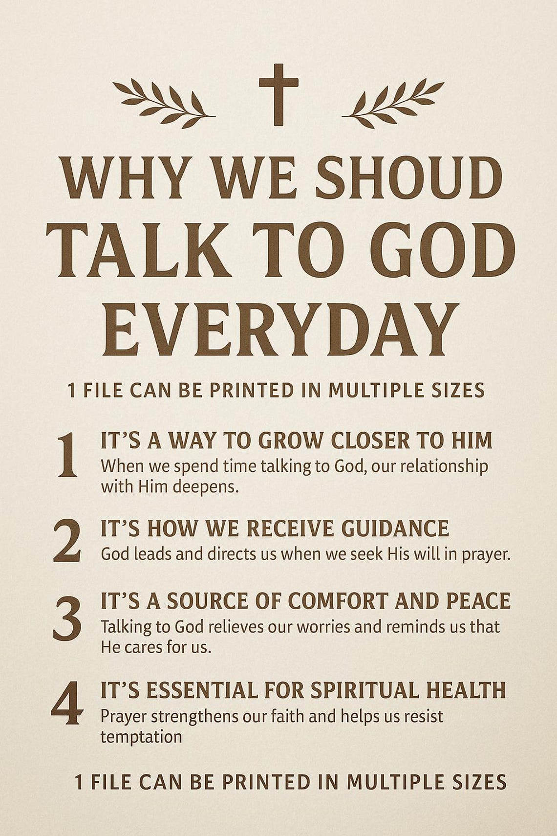 Why Talk to God Poster: Christian Bible Verse Art (digital Download) - Etsy