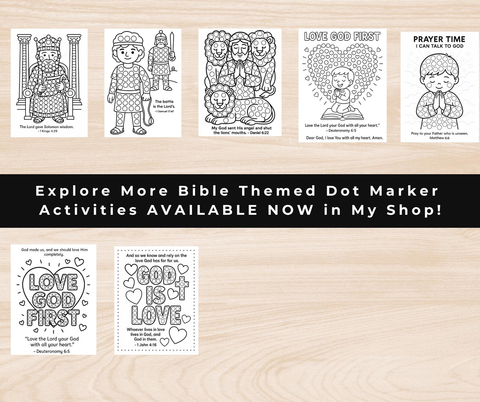 David and Goliath Dot Marker Coloring Page: Bible Verse Activity (PDF ...