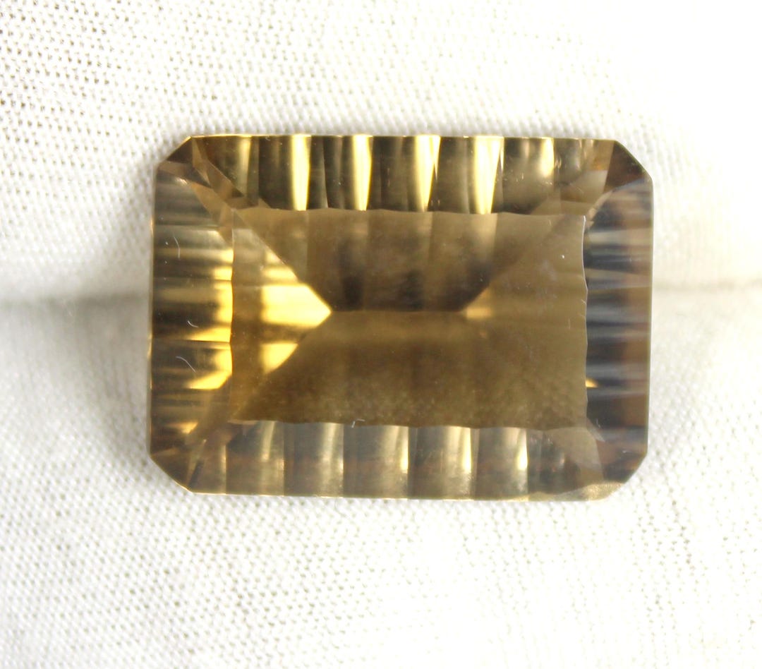 Faceted Smoky Quartz | Octagon Concave Cut Loose Gemstone, 19x13 Mm - Etsy