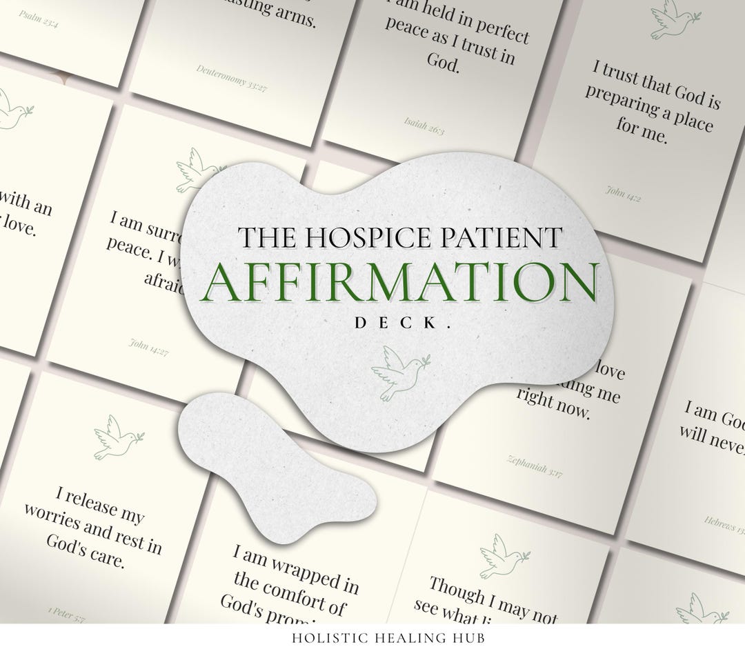 Hospice Patient Affirmation Deck | Digital Healing Cards | End-of-life ...