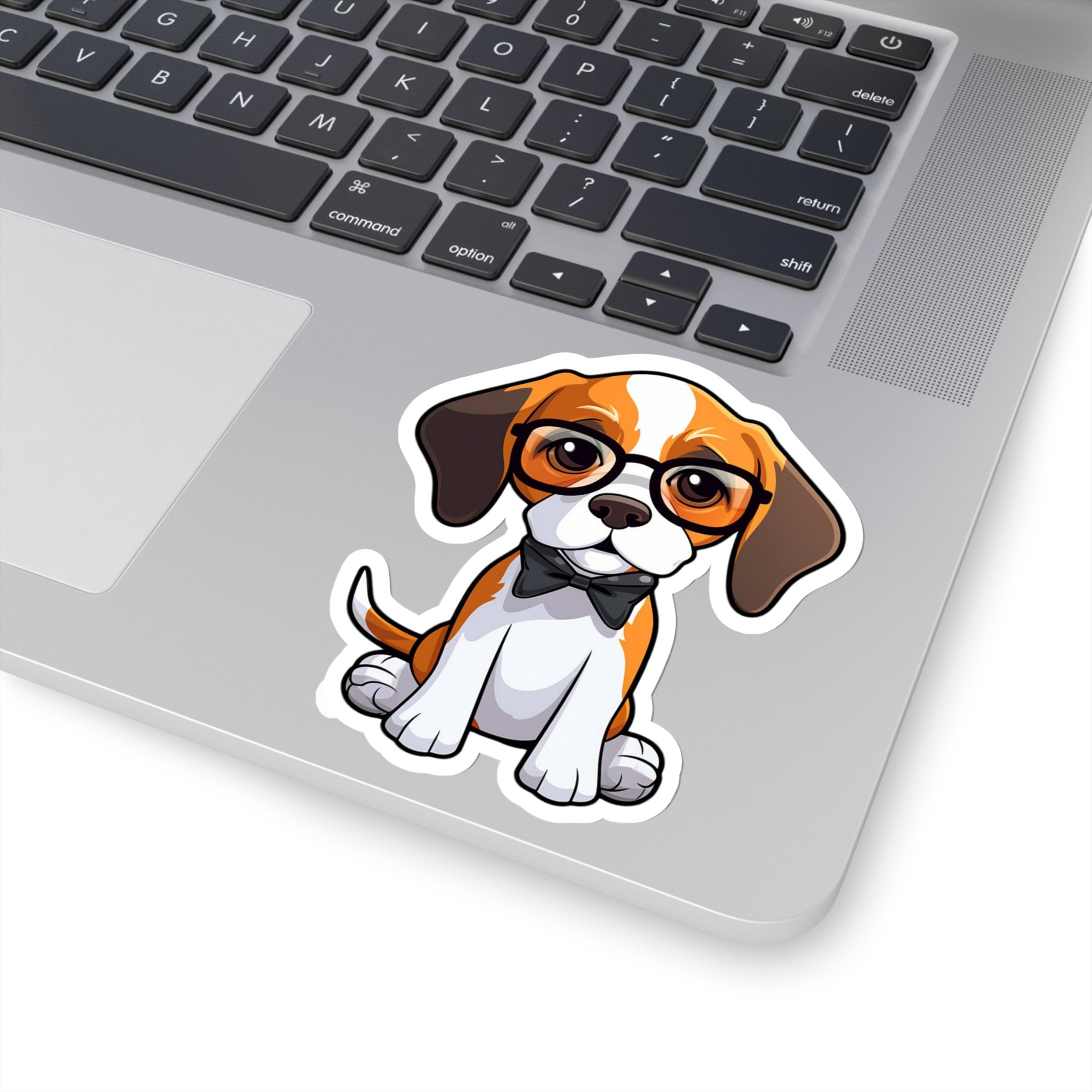 Bowtie Pups Beagle Puppy Vinyl Sticker, Waterproof for Water Bottles ...