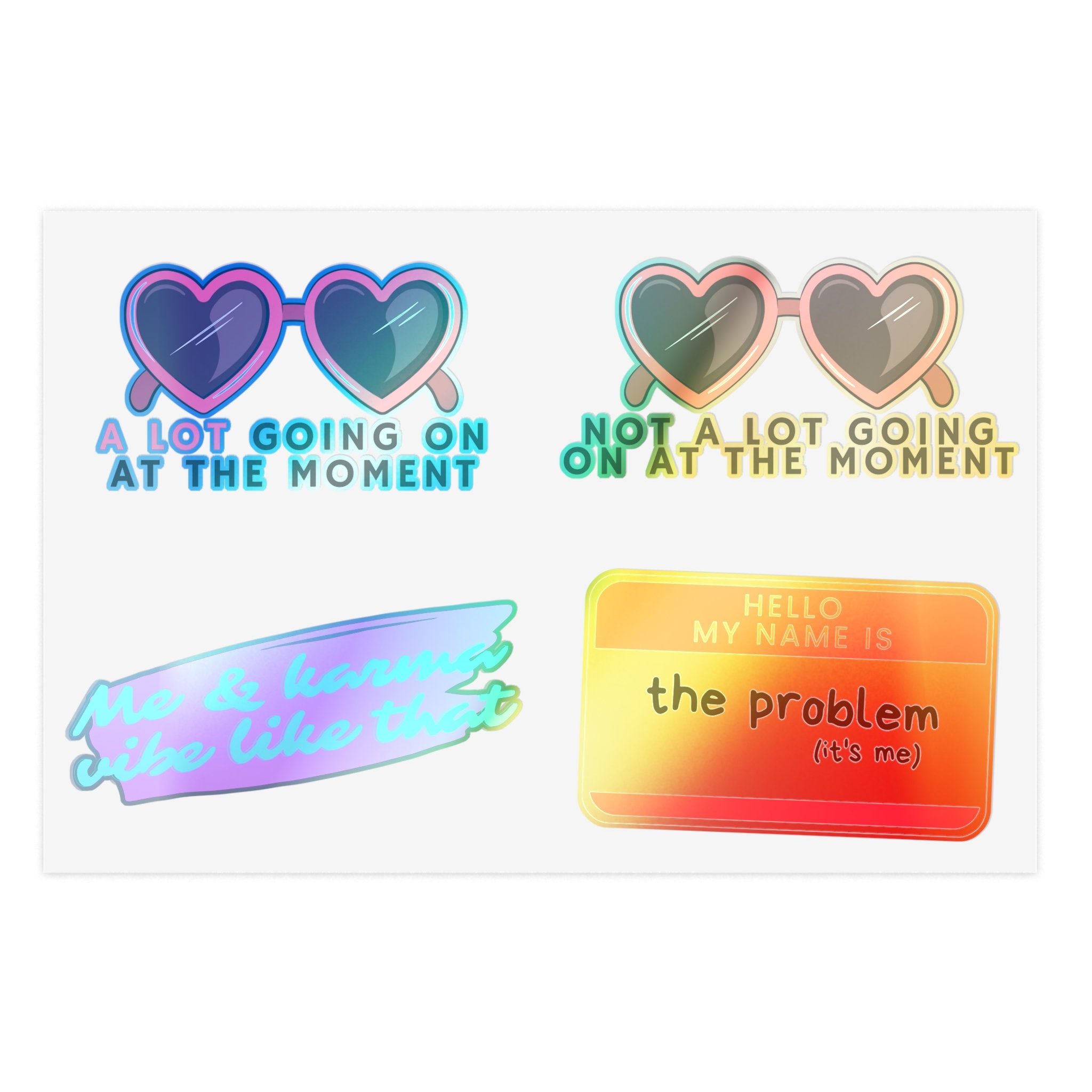 TS 4 Pack Sticker Set | Taylor Swiftie Sticker Sheet | 22 | Taylor's ...