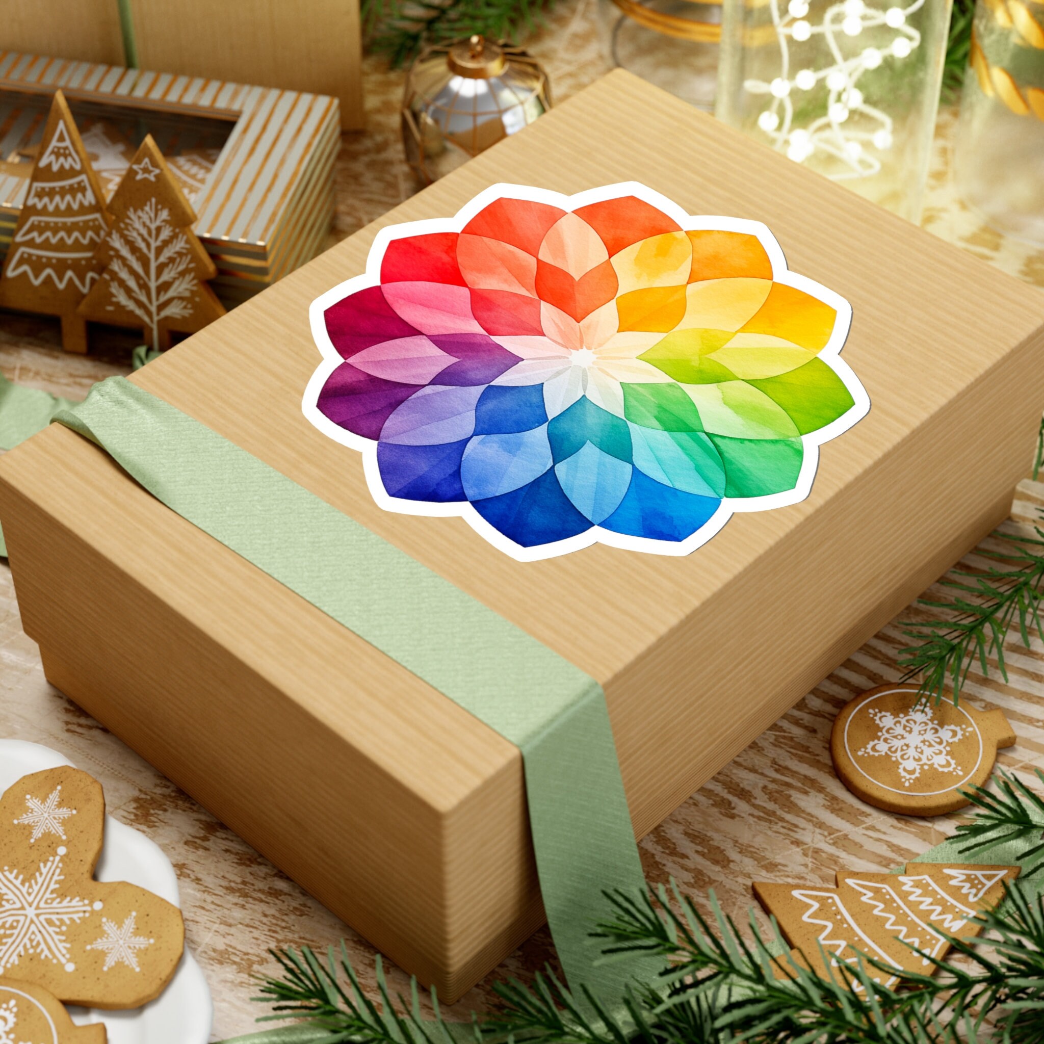 Color Wheel Series Rainbow Sticker Color Theory Art Vinyl Sticker Vinyl ...