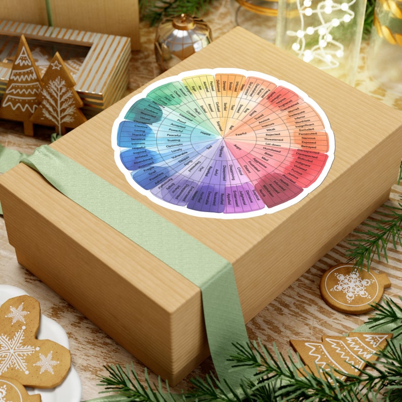 Feelings Color Wheel Series | Rainbow Sticker | Color Theory Art ...