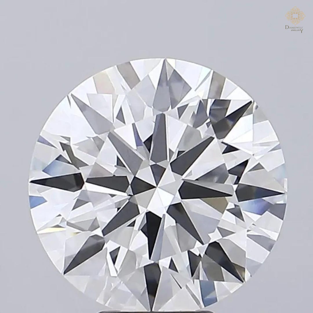5.05 Karat E Farbe VSCarity Runder Diamant im Labor gewachsen | | Ideal ...
