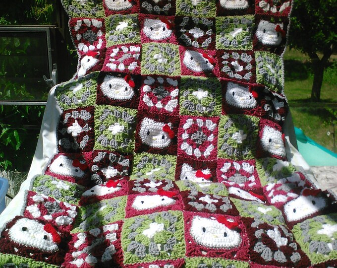 Hello Kitty Blanket - Etsy
