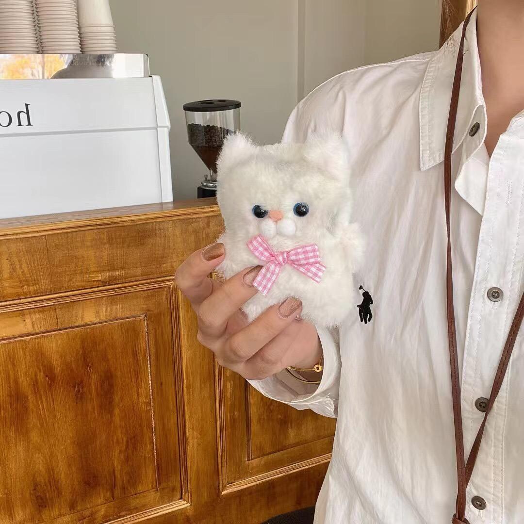 CUTE CAT Case for Gen 1 2 3 4 Pro Pro 2 Soft Plush Fluffy Kitty Cover ...