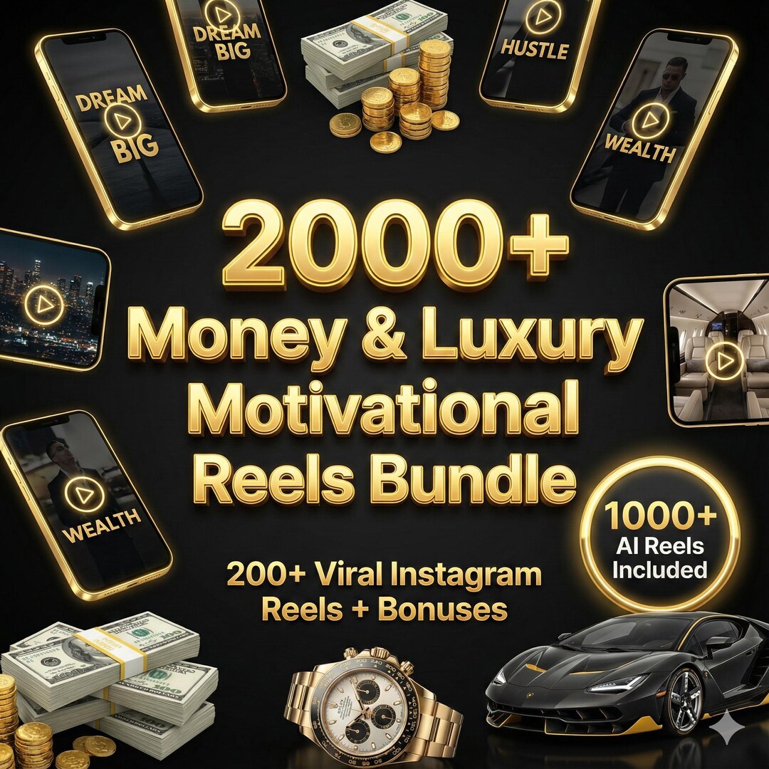 2000+ Money & Luxury Reels Bundle | Viral Content (digital Download) - Etsy