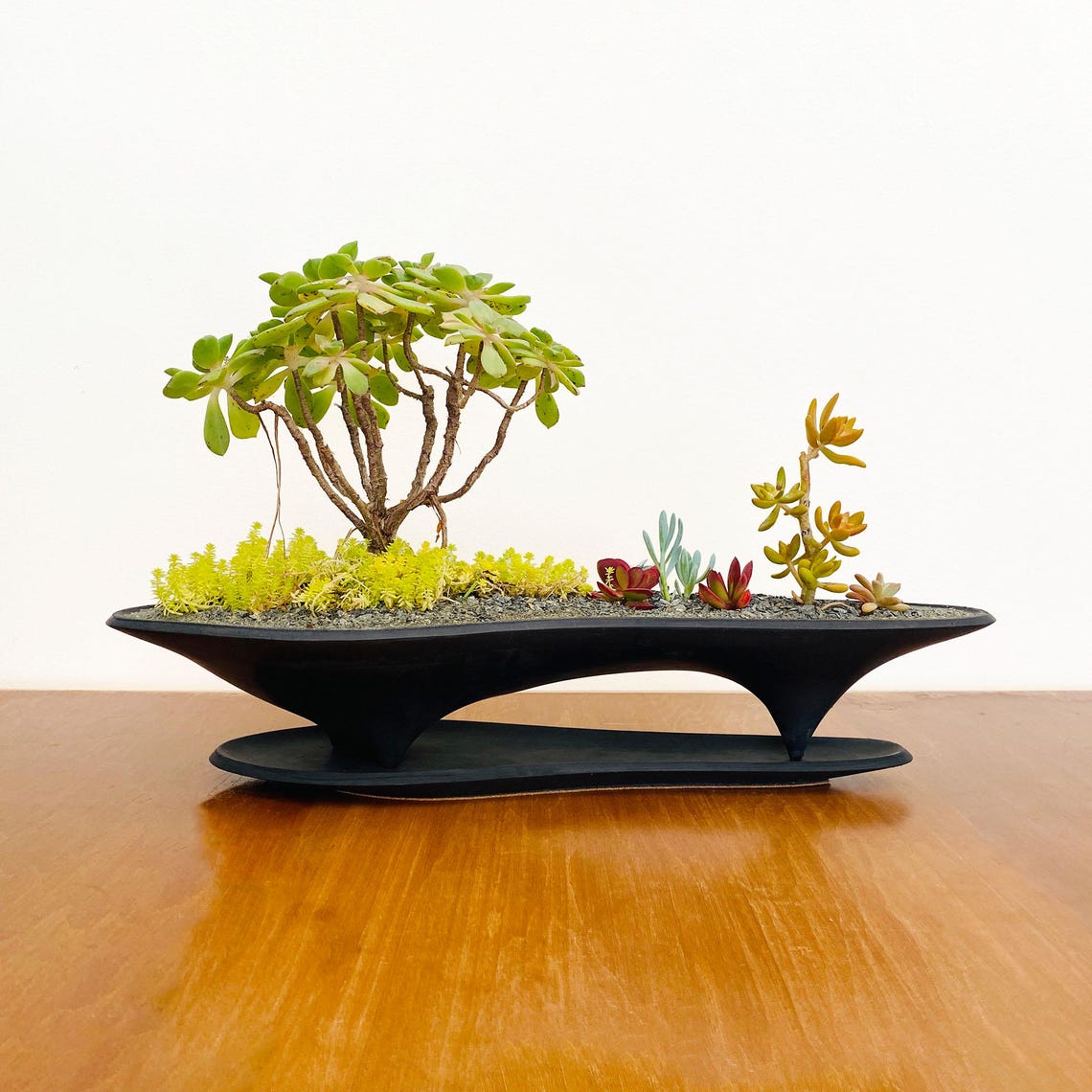 Island Planter With Drip Tray - 21" Modern Concrete Planter - Etsy