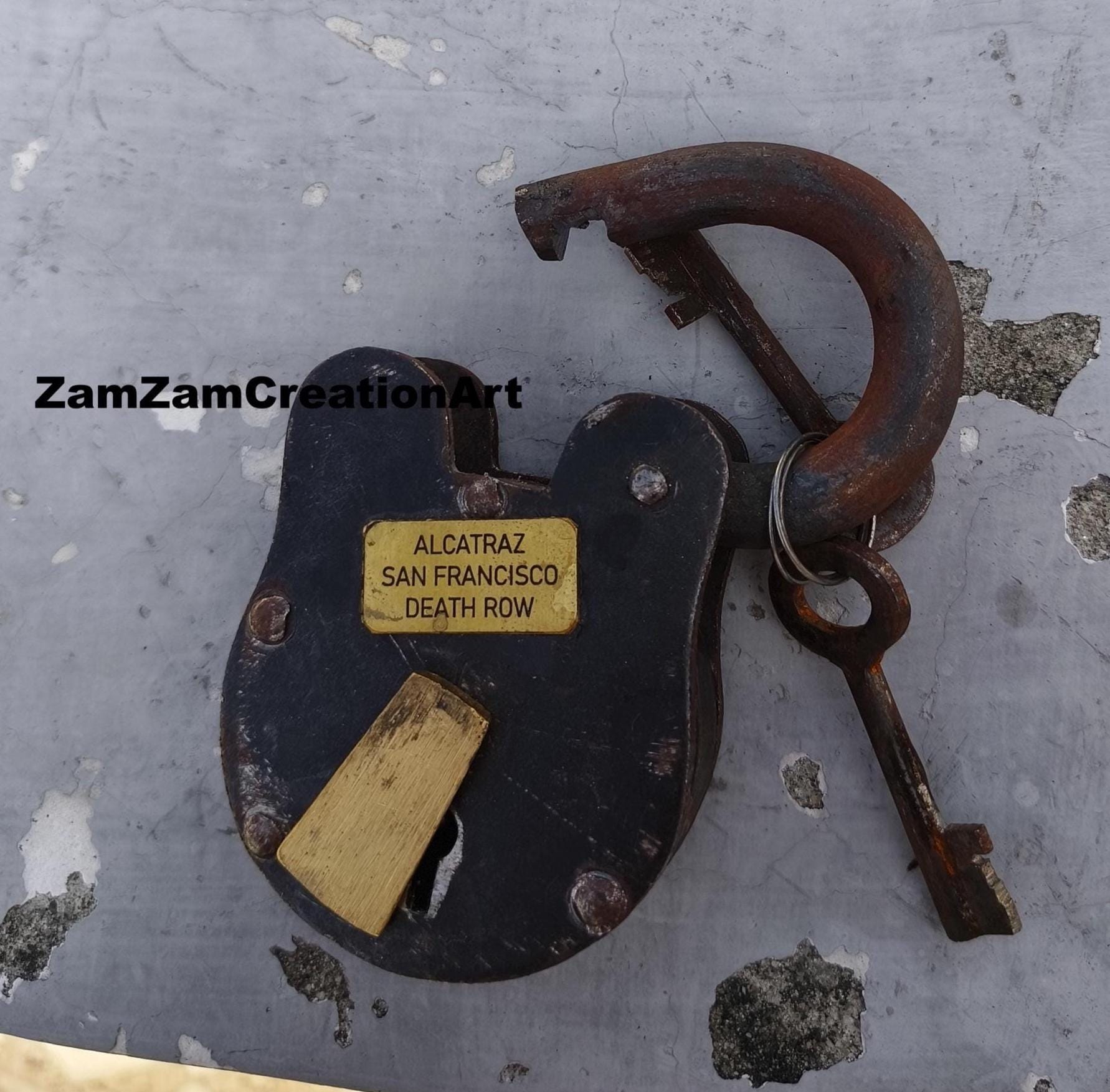 Rustic Iron Padlock With Keys - Medieval Pirate Chest Lock - 3.25" - Etsy
