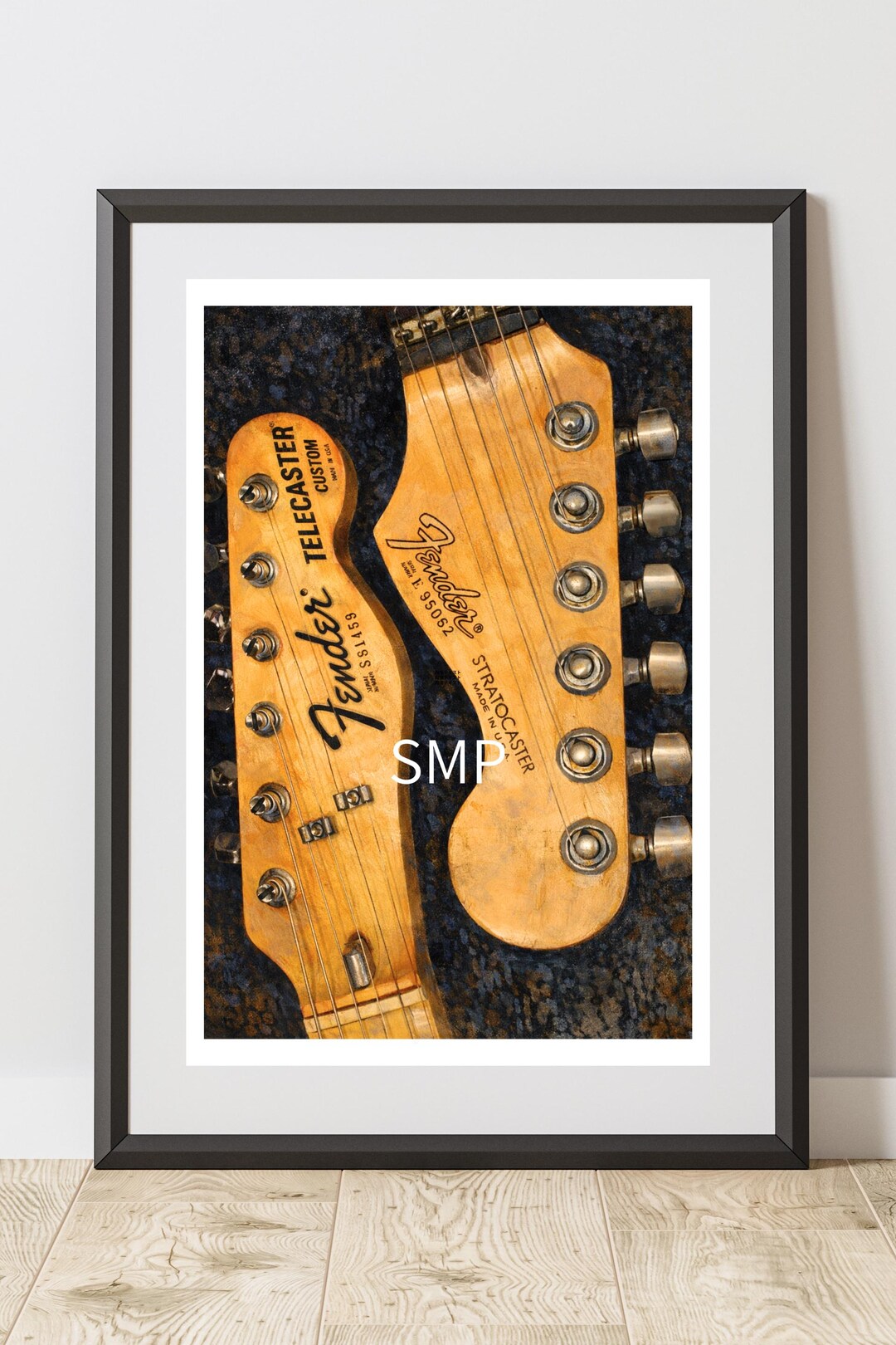 Fender Telecaster Guitar Headstocks Matte Vertical Poster | Music Wall ...