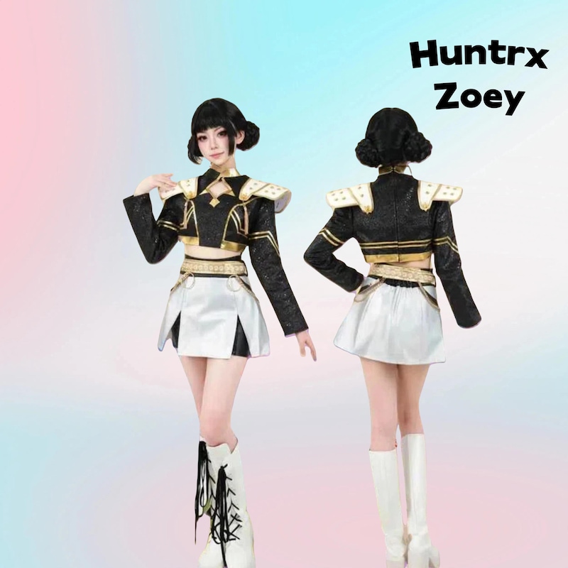 Huntrix kpop demon hunters golden costume - Etsy España