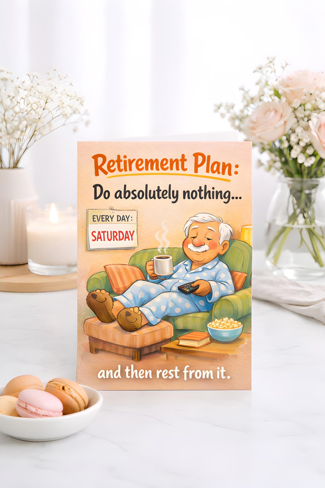 Funny Retirement Card – Plan Do Absolutely Nothing – Humorous Retiree ...