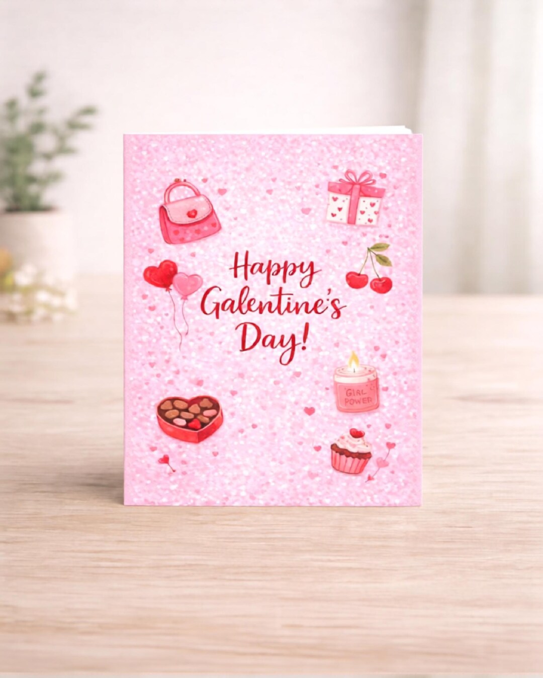 Galentine’s Day – Happy Galentine’s Card for Friends – Bestie, Friend ...