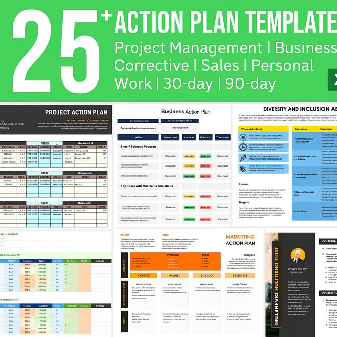 25+ Action Plan Templates Excel | Project, Business, Personal, Sales ...