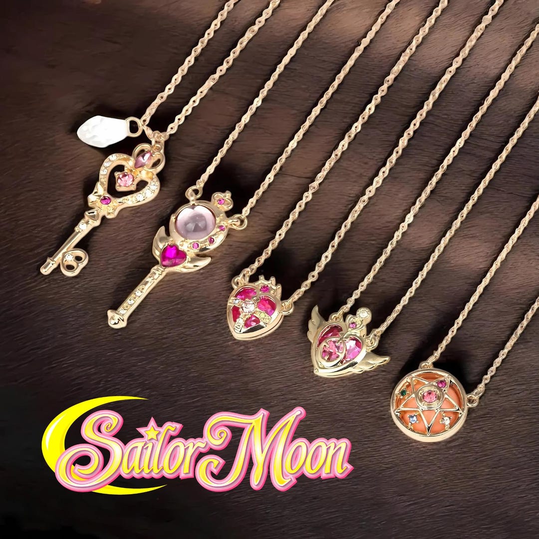 Heart Key Anime Necklace: Gold-plated Cosplay Jewelry - Etsy