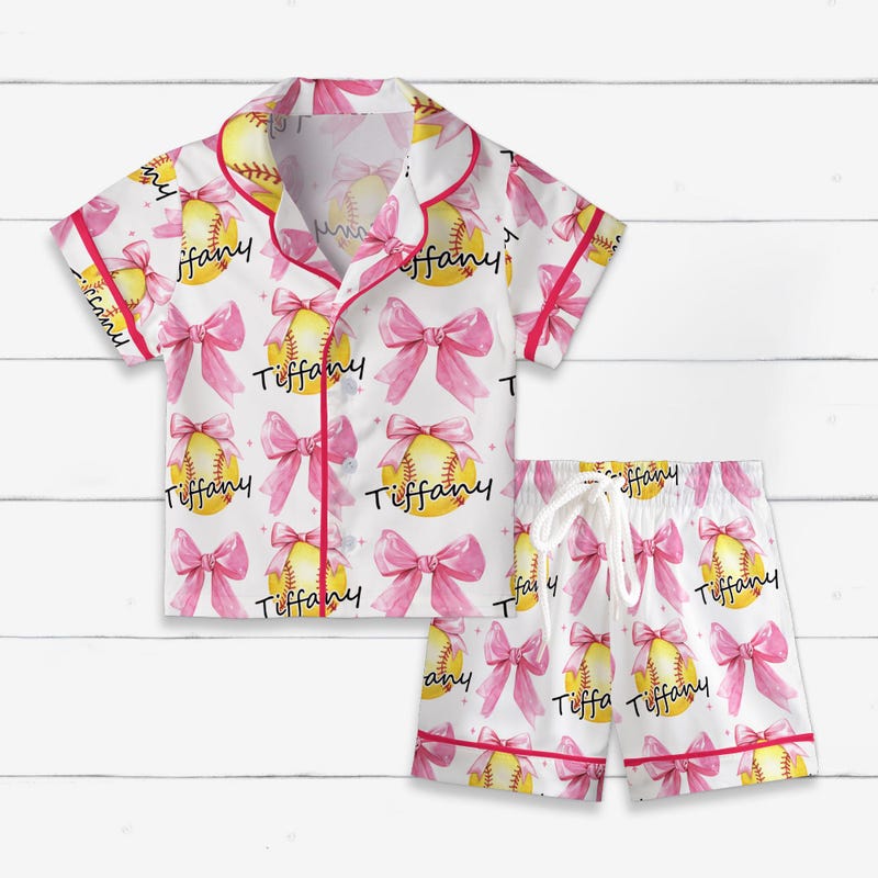 Softball Pajamas Sets - Etsy