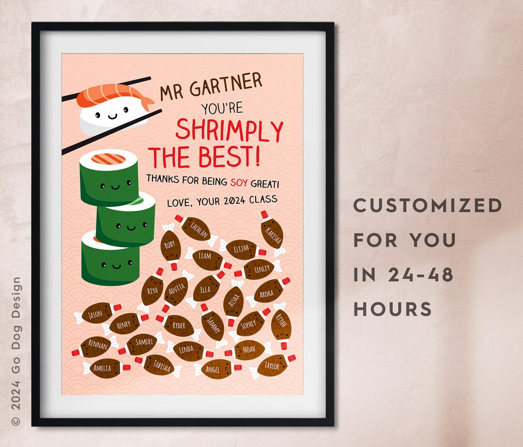 CUSTOM Appreciation Teacher/staff Digital Printable - Personalized ...